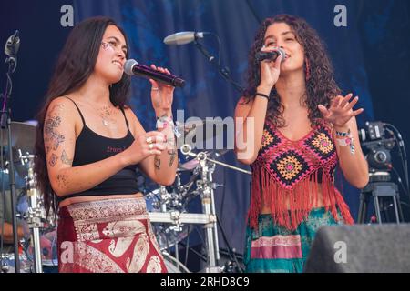 Jess Holland of Solstice performing at Fairports Cropredy Convention ...