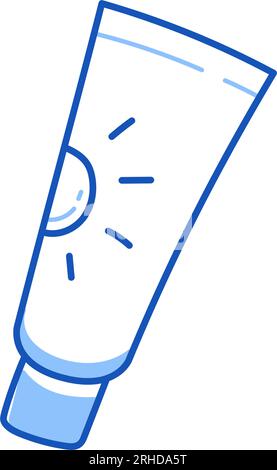Sunscreen doodle icon hand drawn illustration Stock Vector Image & Art ...