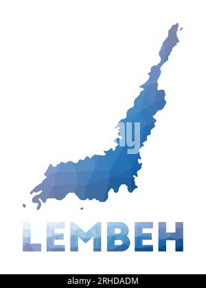 Network map of Lembeh. Island digital connections map. Technology ...