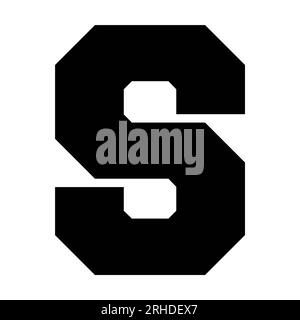 P letter college jersey sports font on white background. Isolated, no ...