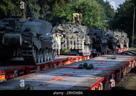 Paderborn, Germany. 16th Aug, 2023. Challenger 2 tanks of the British ...