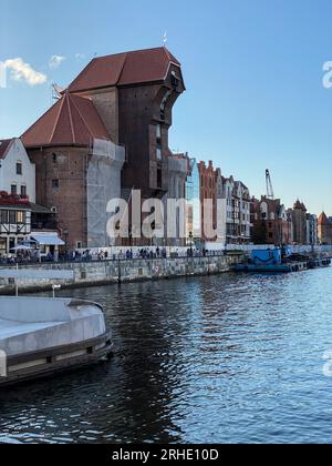 Gdańsk - Gdansk - Danzig. Krantor. Motława River Stock Photo - Alamy