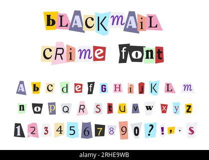 Ransom anonymous demand letter newspaper cutout font - design your ...