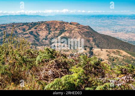 Scenic mountain landscapes in Mbeya Range seen from Mbeya Paek, Mbeya ...