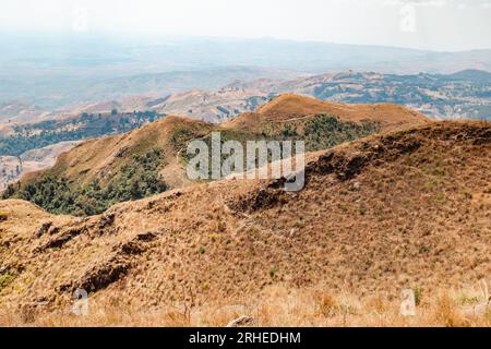Scenic mountain landscapes in Mbeya Range seen from Mbeya Paek, Mbeya ...