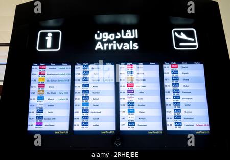 Arrivals terminal in Bahrain Airport Stock Photo - Alamy