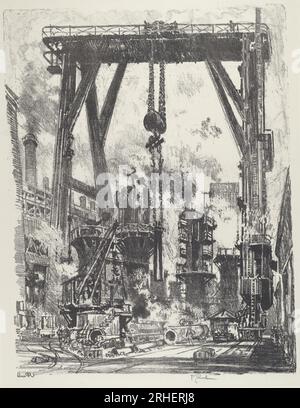 Joseph Pennell, The Old Gun Pit, 1916, lithograph on laid paper Stock ...