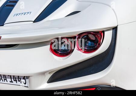 Ferrari F8 Tributo supercar tail lamps Stock Photo - Alamy