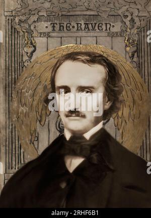 Gustave Dore illustration of Edgar Allan Poe's "The Raven;" the poem's ...