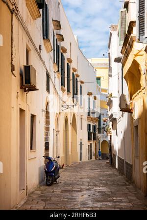 Typical bright narrow street of Southern Italy Stock Photo - Alamy