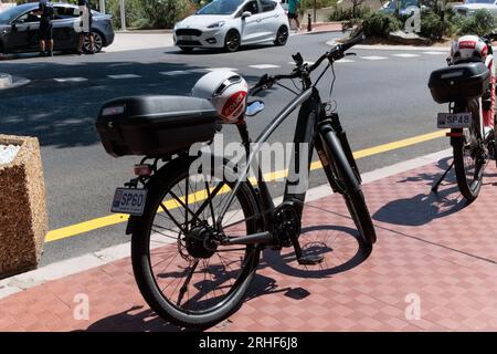 Monaco Police electric bike Stock Photo - Alamy