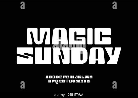 Bold decorative typeface display font vector. Creative typography style ...