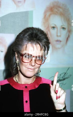 Pop Swedish singer Frida, also known as Anni-Frid Lyngstad, an original ...