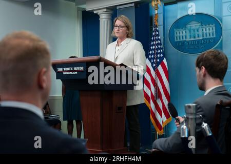 FEMA Administrator Deanne Criswell participates in the daily press ...