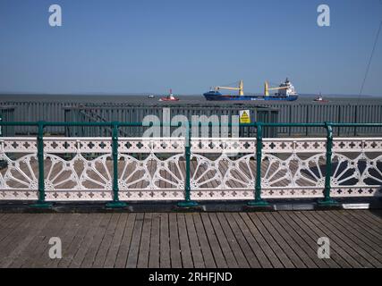 BBC Chartering Container Ship passing Penarth pier on the way to ...