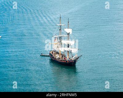 Phoenix tall ship of Portsmouth, seen at Falmouth 2023. she was ...