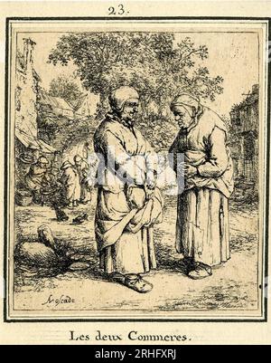 The Two Gossips 1642 by Adriaen van Ostade Stock Photo - Alamy