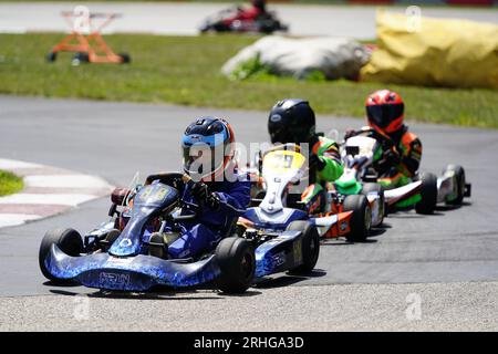 Adult go-kart drivers raced in national races at Badger Kart club Wolf ...