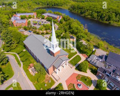 Gordon College aerial view including AJ Gordon Memorial Chapel and Coy ...