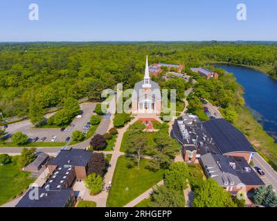 Gordon College aerial view including AJ Gordon Memorial Chapel and Coy ...