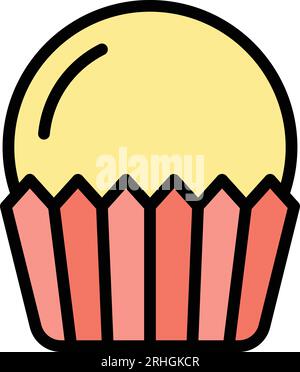 eclair dessert character color icon vector illustration Stock Vector ...