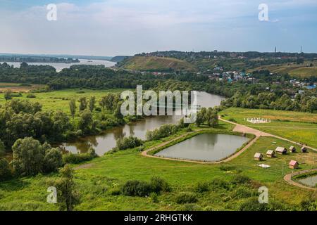 The famous Shishkin ponds in Yelabuga. Tatarstan Stock Photo - Alamy