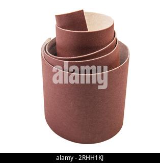 a roll of sandpaper on a transparent background Stock Photo - Alamy