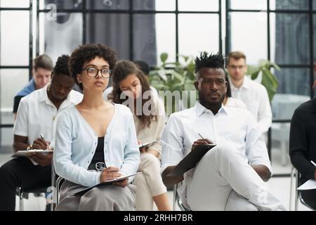Businessman in the auditorium, Conference Hall, successful startup ...