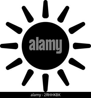 Sun icon. Sun symbol. Vector and illustration Stock Vector Image & Art ...