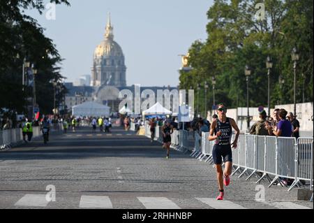 Leonie Periault, French triathlete during a Triathlon in Paris on ...