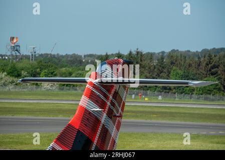 Loganair plane waiting on the tarmac at Edinburgh Airport Stock Photo ...