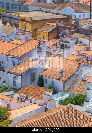 Beja city overview taken from castle, Baixo Alentejo, Portugal Stock ...