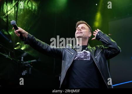 Trondheim, Norway. 05th, August 2023. The Danish Eurodance group Aqua ...