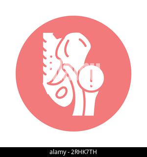 Sciatica color line icon. Isolated vector element. Outline pictogram ...