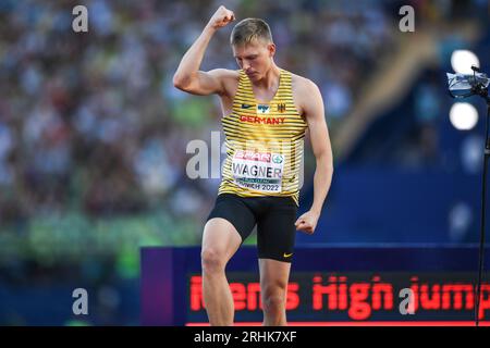 Jonas Wagner (Germany). High Jump. European Championships Munich 2022 ...