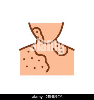 Psoriasis line icon. Dermatology disease. Skin problem Stock Vector ...