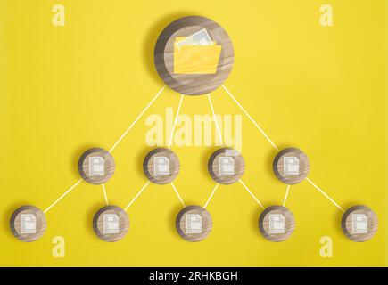 Folders for storing documents. Structure of paperless exchange of ...