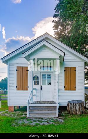 Semmes School, a one-room schoolhouse built in 1902, is pictured at ...