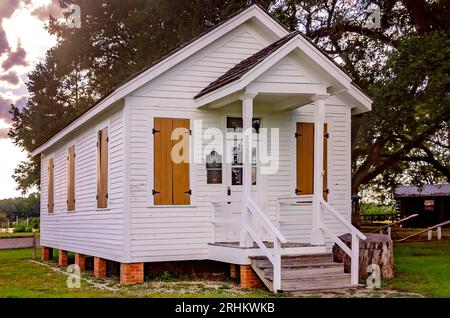 Semmes School, a one-room schoolhouse built in 1902, is pictured at ...