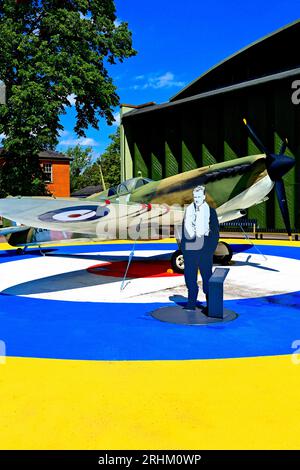 Early Spitfire from the Battle of Britain displayed on a massive RAF ...