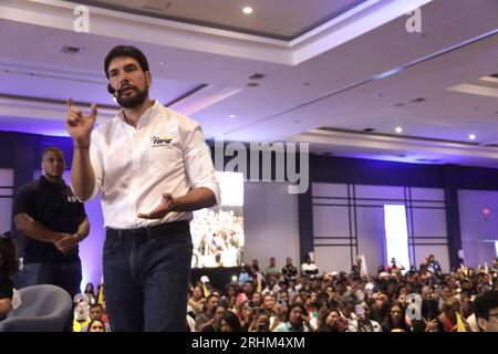 Guayaquil, Ecuador. 17th Aug, 2023. (INT) Ecuador Presidential ...