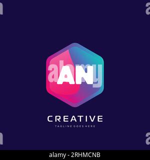 initial logo With Colorful template vector Stock Vector Image & Art - Alamy
