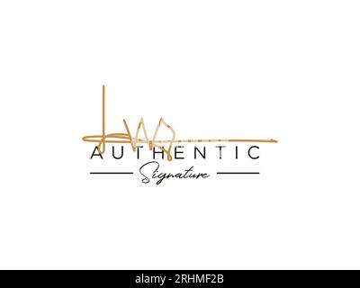 Initial Letter LW Logo - Handwritten Signature Logo - Simple Vector ...