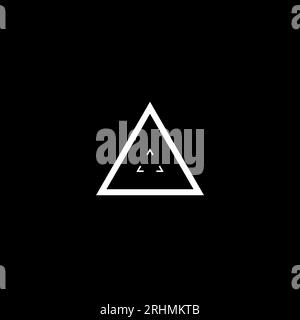 Futuristic triangle target, aim, HUD reticle, cyberpunk aesthetics ...