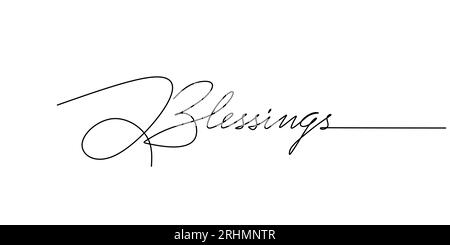 One continuous line drawing typography line art of serenity word ...