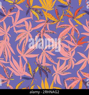 Riso effect pattern. Seamless print with retro glitch overlapped effect, abstract 90s style ...