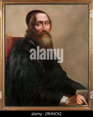 Portrait of Jan Amos Comenius (1592-1670), 19th century. Private ...