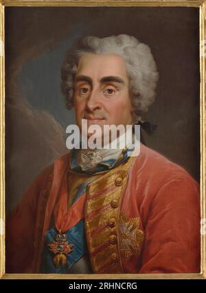 This oil portrait of Augustus II the Strong, painted around 1715 ...