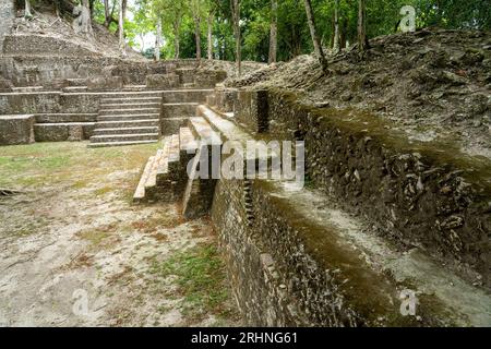 Pyramid A1 & Plaza A with Structure A4 in front in the residential ...