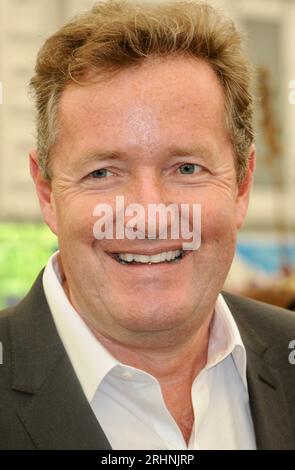 Piers Morgan, broadcaster, journalist and presenter, close up face ...